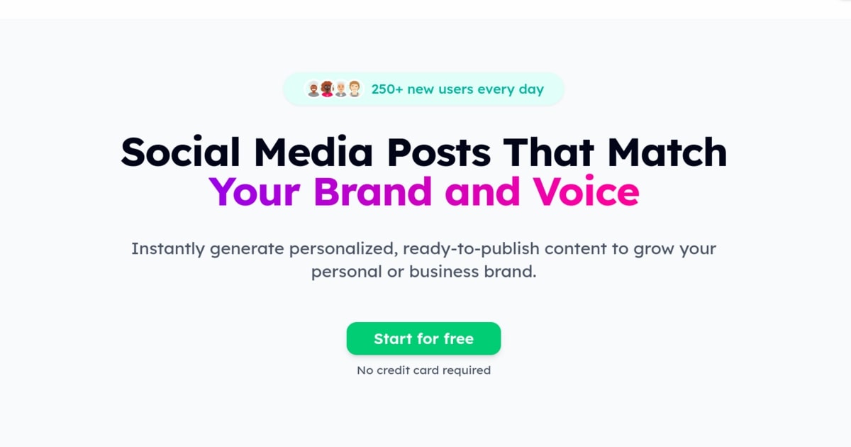 Authentic Posts - AI-Powered Social Media Content Generator - Generate ...
